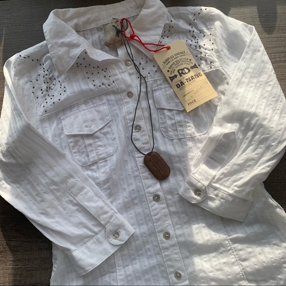 Da-Nang | Tops | Vintage Danang Cotton Shirt Xs | Poshmark
